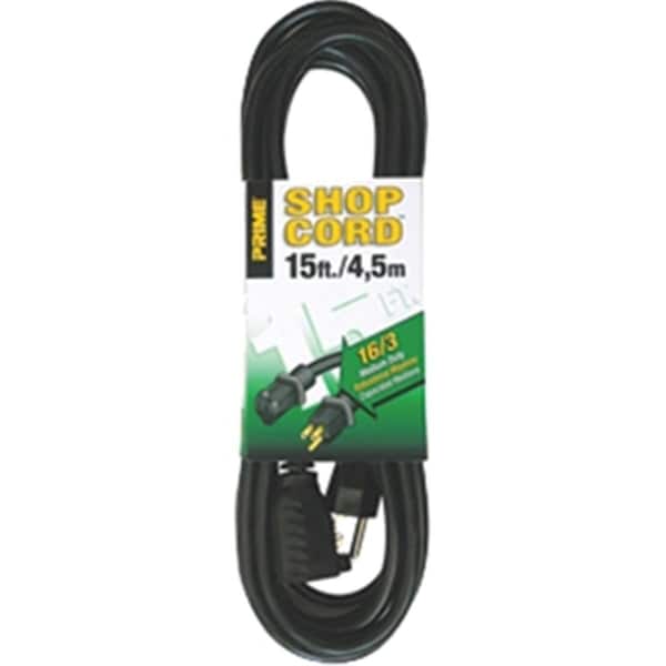 Prime Wire & Cable SJTW Extension Cord, 16 AWG, Outdoor, 16/3, 1 ...