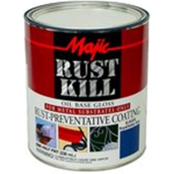 Majic Paints Majic Paints 8-6001-4 0.5 Pint Gloss White Rust kill ...