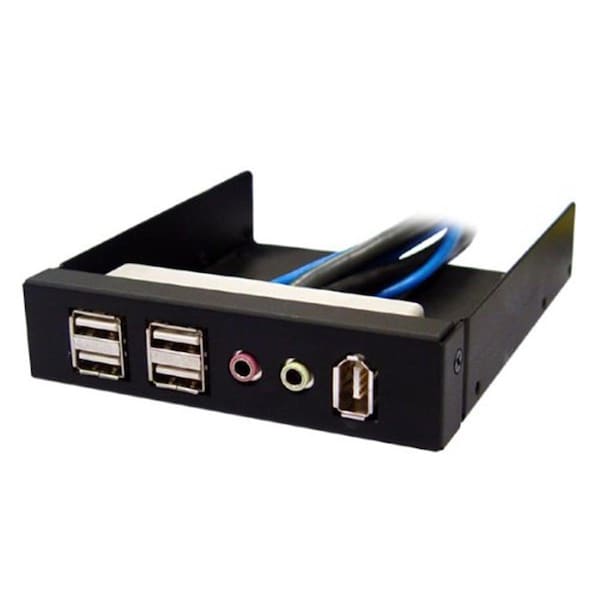 Abacus 3.5 in. USB-Audio Front Panel, Black AB93634 | Zoro
