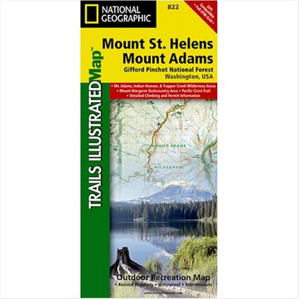 National Geographic Maps Mount St. Helens - Mount Adams - Gifford ...