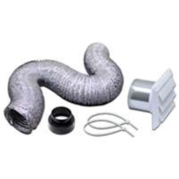 Dendesigns 480L 4 In. x 5 Ft. Lama Flex Louver Vent Kit DE106793 | Zoro