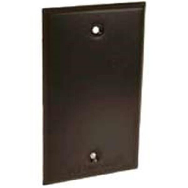 Bell Electrical Box Cover, 1, Bronze, Blank Cover 6754964 | Zoro