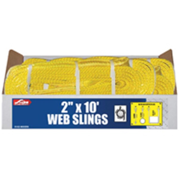 Pinpoint 20-EE2-9802X10 2Ply Twisted Poly Sling 2 In. x 10 Ft. PI110723 ...