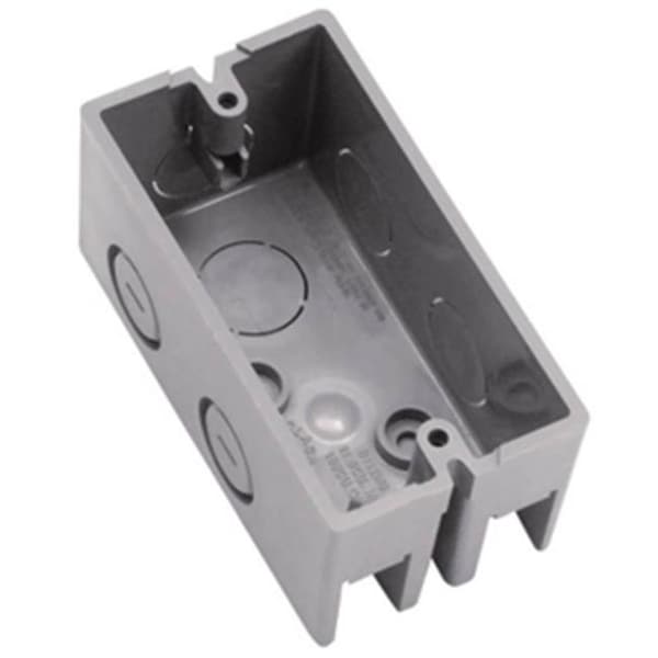 Thomas Electrical Box, 12 cu in, Outlet Box Type, 1 Gang, PVC 6710909 ...