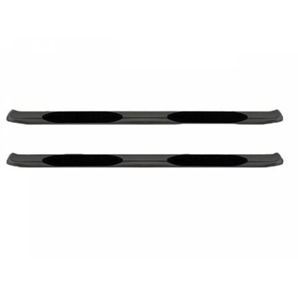 Pilot Automotive 4 In. Black Powder Coated Curved Oval Step Bar NCB ...