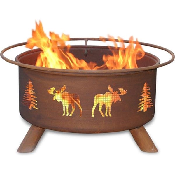 Patina Products F108 Moose & Trees Fire Pit F108 | Zoro