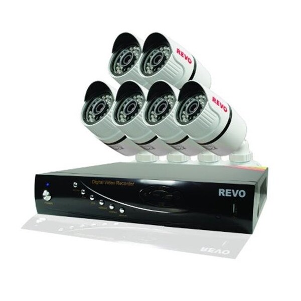 Revo America Revo RT81B6G-1T T-HD 8-Channel 1TB DVR Surveillance System ...