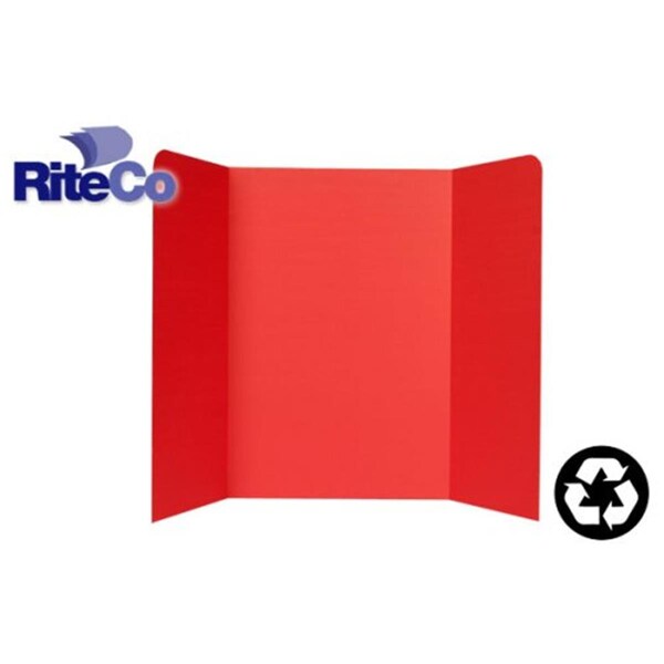 Riteco Raydiant Riteco TriFold Presentation Boards 48 In X 36 In Red 24 ...