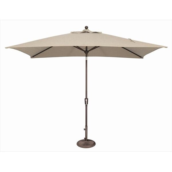 Simplyshade 6 x 10 ft. Rectangle Push Button Tilt Market Umbrella Beige ...