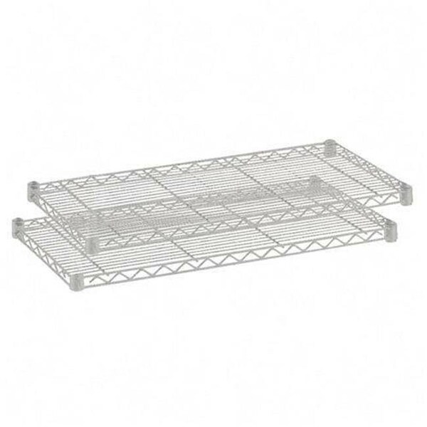 Pinpoint 18 x 48 Inch Wire 2 Shelf Pack in Gray PI521967 | Zoro