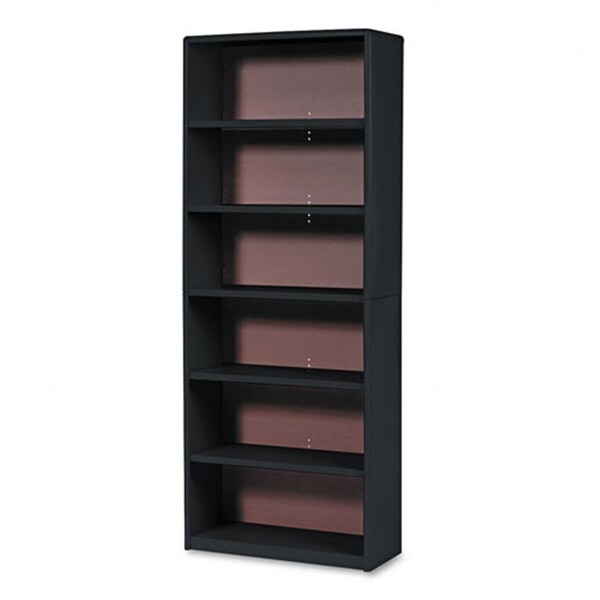 Betterbeds Value Mate Steel Bookcase - 6-Shelf - Black BE685502 | Zoro
