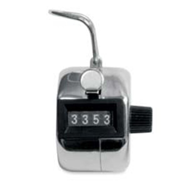 Pen2Paper Tally Counter- Count to 9999- Silver-Black PE126918 | Zoro