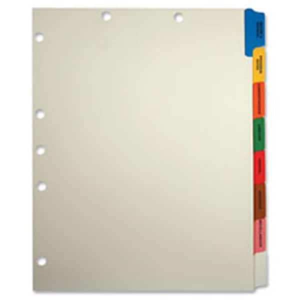 Easy-To-Organize Medical Chart Index Set- MLA - 40-BX - 8 Side Tab - 9 ...