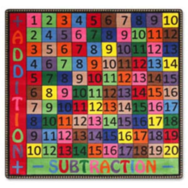Flagship Carpets FCIFE10314A Math Collection Add & Subtraction Rug ...