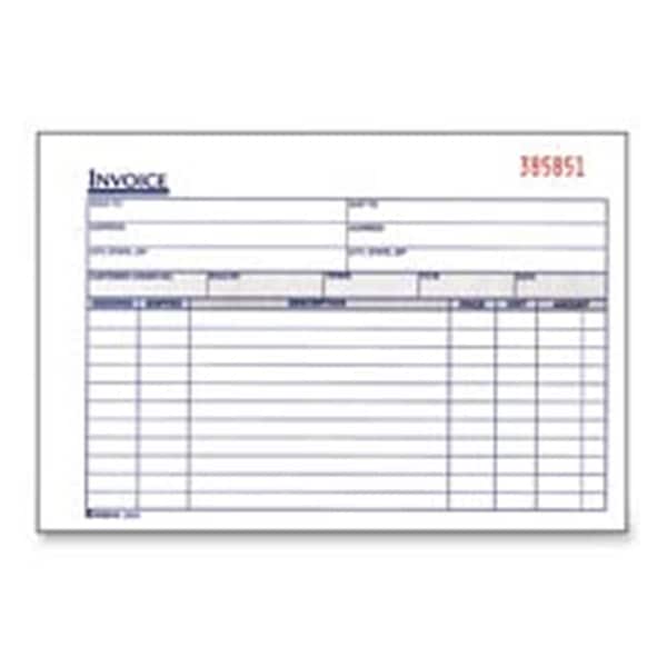 Adams Business Forms Invoice Book- 2-Part- Carbonless- 8-.44in.x5-.56in ...