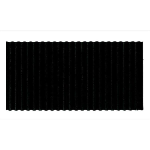 Corobuff 006054 Fade Resistant Solid Color Corrugated Paper Roll; Black ...