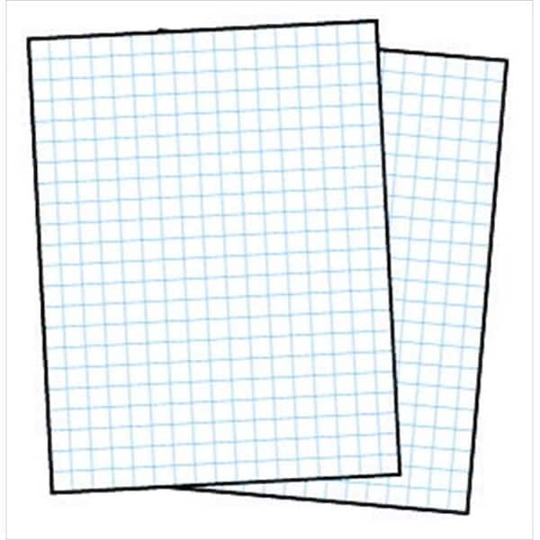 School Smart 085280 3-Hole Punched Double Sided Graph Paper With ...