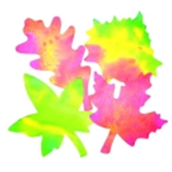 Roylco Roylco Die-Cut Leaves Color Diffusing Paper With 4 Shapes; White ...