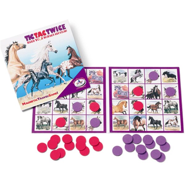 Talicor Herd Your Horses Magnetic Tic Tac Twice Game 805HH | Zoro