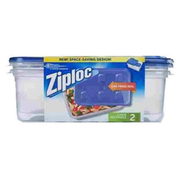 Ziploc 70941 9 Cup Large Square Container - 2 Count ZI574571 | Zoro