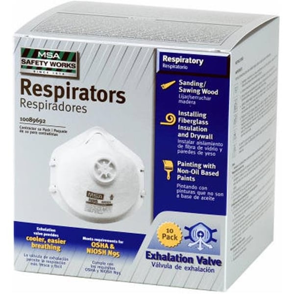 Safety Works Safety Works 10102483 N95 Respirator - 10 Pack 117856 | Zoro