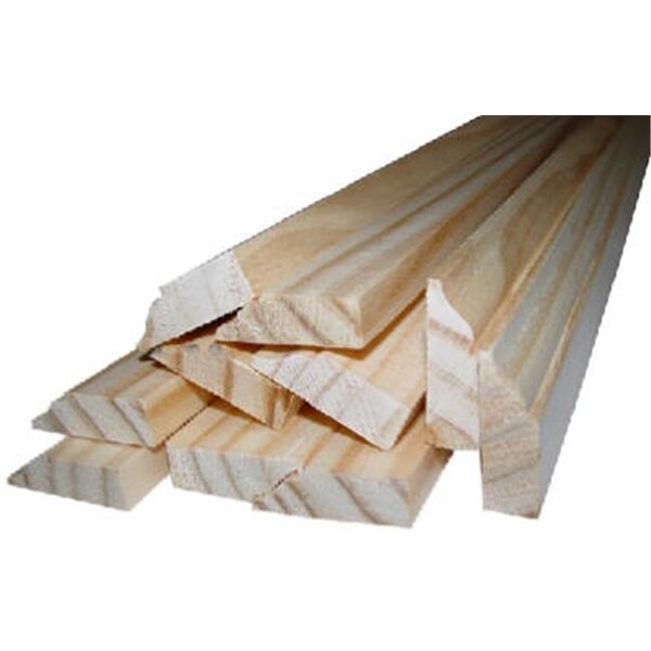 Dendesigns 0W936-20084C1 7 ft. Colonial Stop Solid Pine Molding - Pack ...