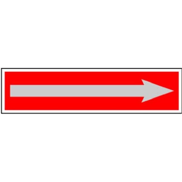 Hy-Ko Hy-Ko Products 402 2 x 8 in. Red - Arrow Sign - Pack Of 10 ...