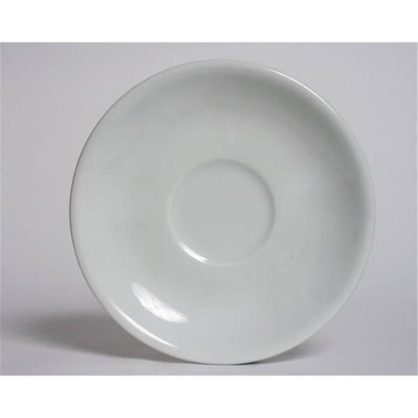 Tuxton China Alaska 5 in. Demitasse Saucer - Porcelain White - 3 Dozen ...