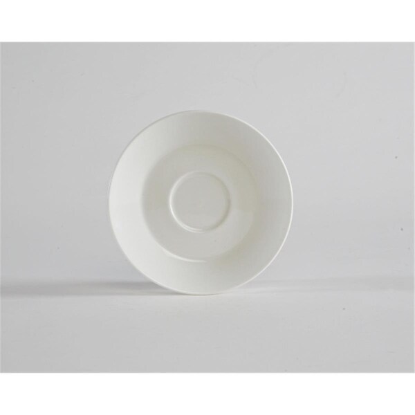 Tuxton China AlumaTux Modena 6 in. Saucer - Pearl White - 3 Dozen AMU ...
