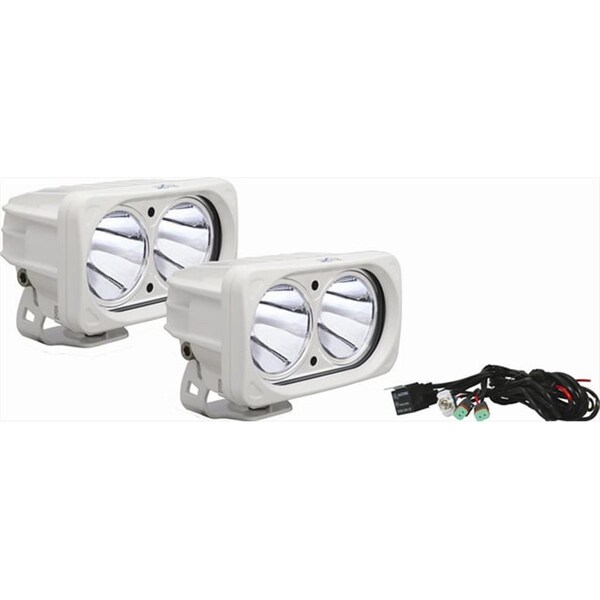 Vision X Lighting 9131719 Optimus Square White 2 10w LEDs 10 Degree ...