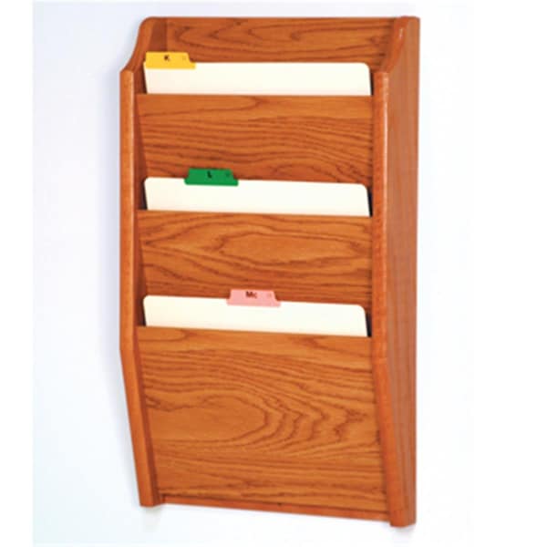Vertex 3 Pocket Letter Size File Holder in Medium Oak VE948216 | Zoro