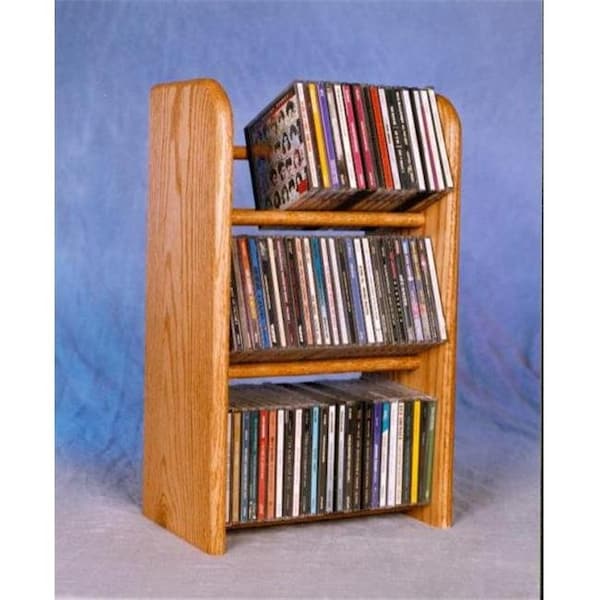 Wood Shed Wood Shed 304 Solid Oak 3 Row Dowel CD Rack 304 | Zoro