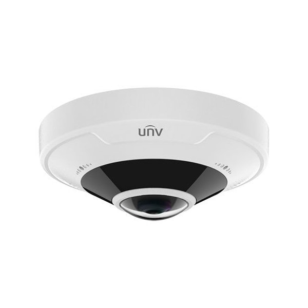 Uniview 12MP IR Fisheye Dome Network Camera 1.8mm Fixed, IR 15m, PoE, H ...