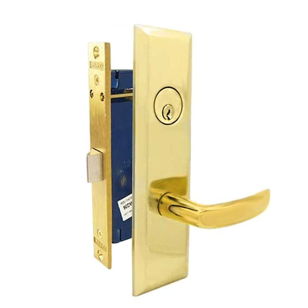 Marks 9NY96A MORTISE LEVER LOCKSET YORKER - VESTIBULE - POLISHED BRASS ...
