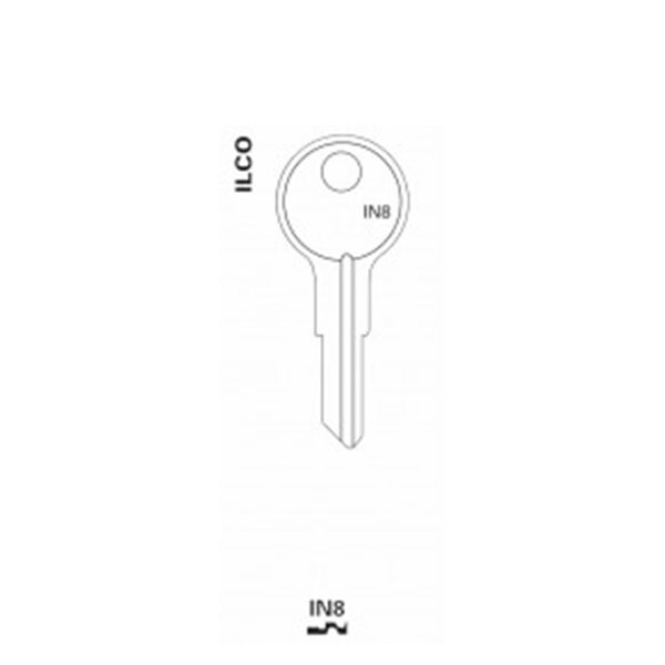 Jet JET: 5 Pin Cabinet Key Blank (IN8) JET-IN8 | Zoro