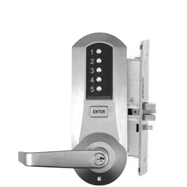 Dormakaba KABA: Eplex Electronic Keypad Mortise lock - Satin Chrome ...