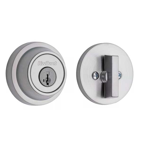Kwikset Kwikset: 660 Contemporary Round Single Cylinder Deadbolt with ...