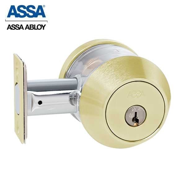 Assa Abloy 7000 Series Maximum+ Grade 1 Double Cylinder Deadbolt Satin ...