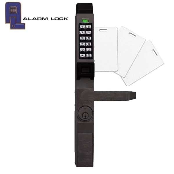 Alarm Lock Narrow-Stile PROX Keypad Lever Lock Oil Rubbed Bronze Finish ...