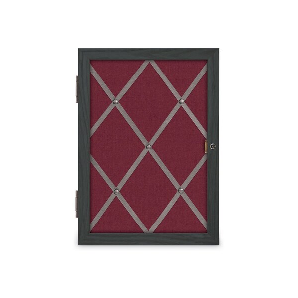 United Visual Products Sliding Door 8" Wood Framed Display Case ...