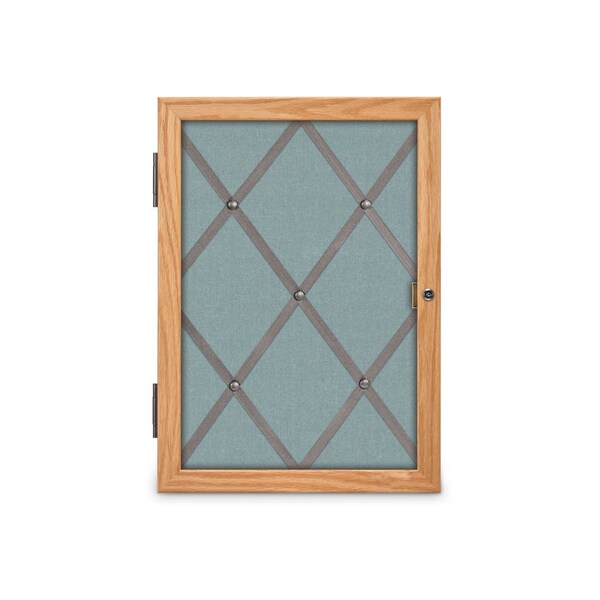 United Visual Products Sliding Door 12" Wood Framed Display Cas ...