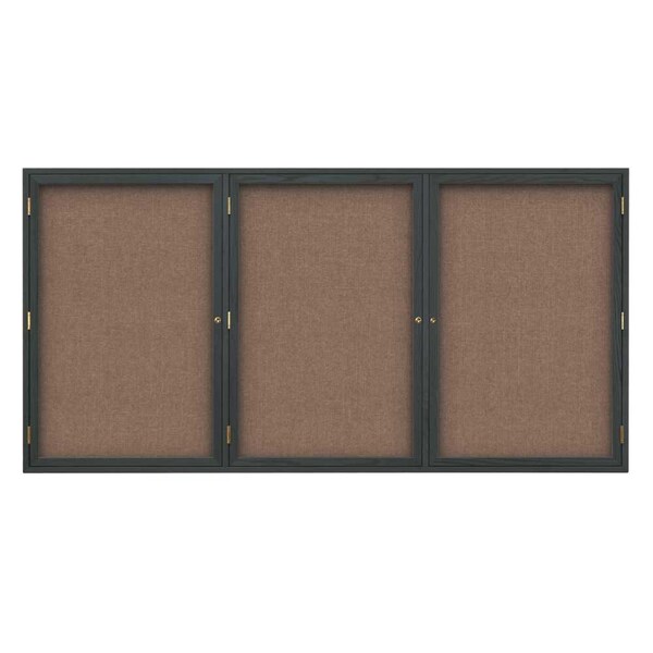 United Visual Products Double Door Enclosed EZ Tack Board, 48"x36 ...