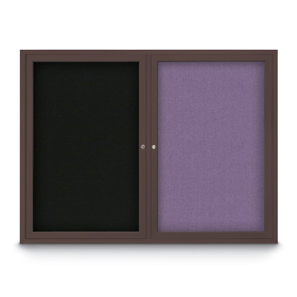 United Visual Products Corkboard, 18"x24", Cork/Gold UV401PLUS-GOLD ...