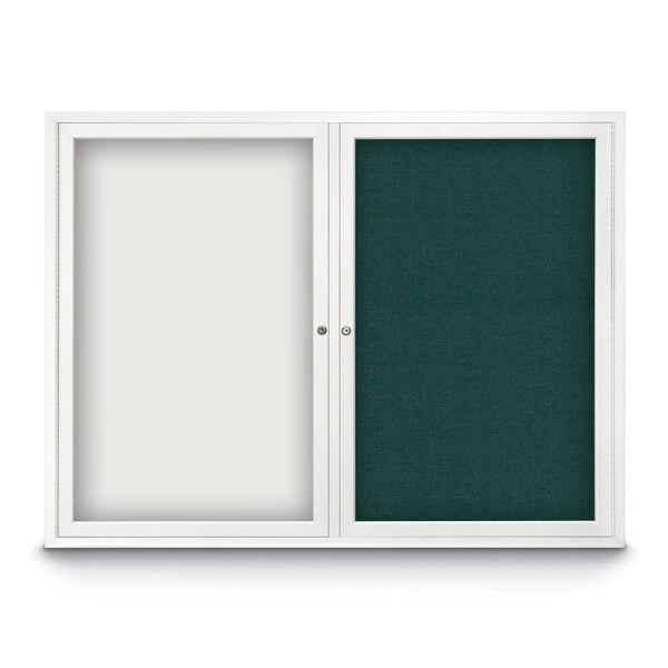 United Visual Products Corkboard, 72"x48", Synthetic Cork/White UV434H ...