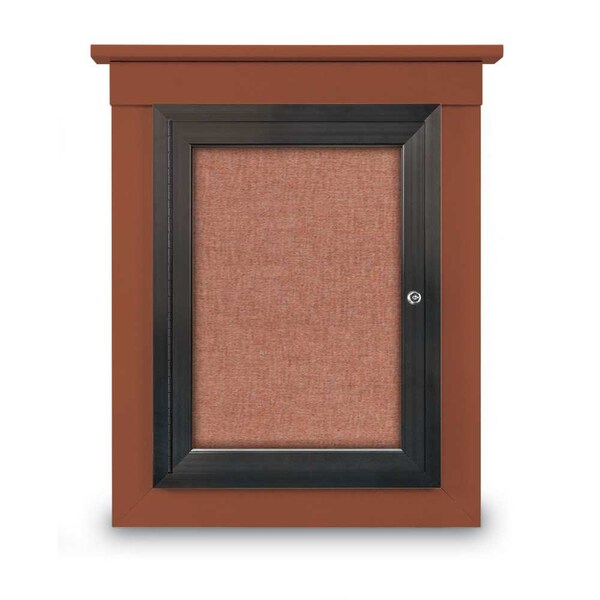 United Visual Products 72"x48" 3-Door Enclosed Letterboard, Header ...