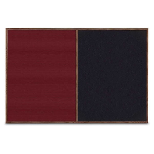 United Visual Products Slim Style Indoor Enclosed Radius Corkbo ...