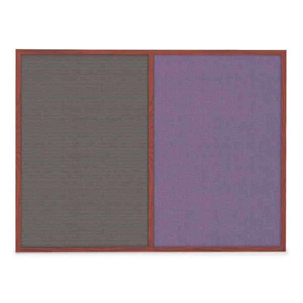 United Visual Products Slim Style Indoor Enclosed Corkboard, 48 ...