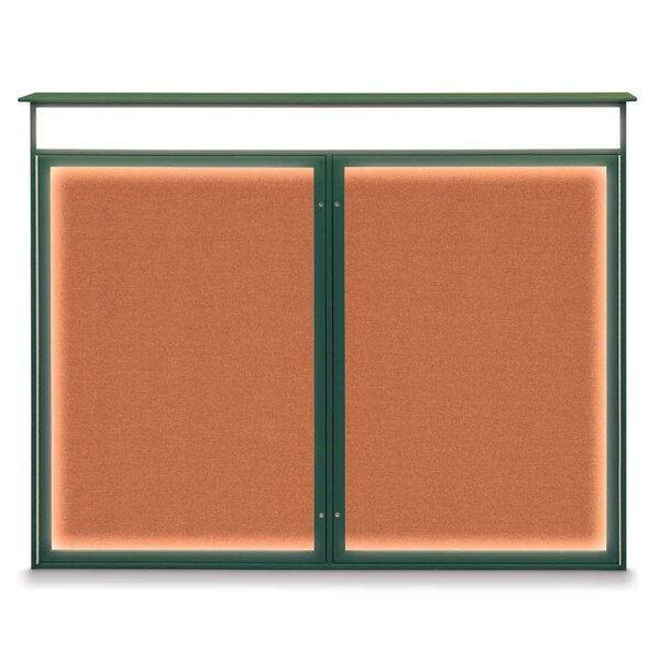 United Visual Products Double Door Enclosed Indoor Letterboard UV1126 ...