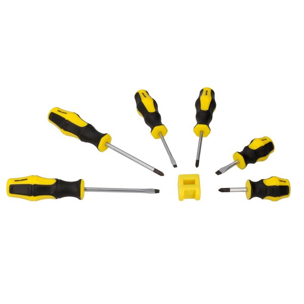 Surtek Bimaterial Handle Screwdriver Combination Set with Blister, 6 ...