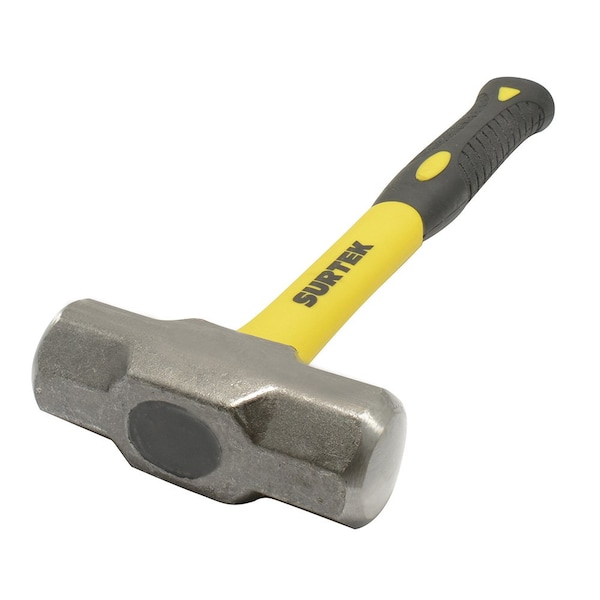 Surtek Octagonal 4Pound Steel Hammer, Fiberglass Handle MARR4FV | Zoro